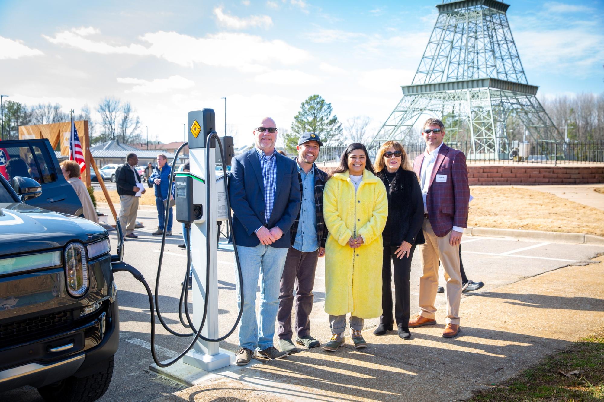 Rivian opens first charging site outside of state parks in Paris ...